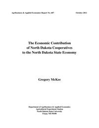 The Economic Contribution of North Dakota Cooperatives to the North ...