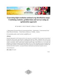 Generating high-resolution national crop distribution maps: Combining ...