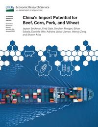 China's Import Potential for Beef, Corn, Pork, and Wheat