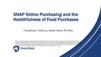 SNAP Online Purchasing and the Healthfulness of Food Purchases