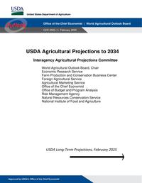 USDA Agricultural Projections to 2034