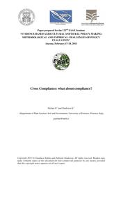 Cross Compliance: what about compliance?